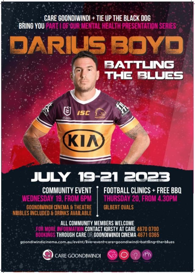 Darius up first in mental health series | Goondiwindi Argus