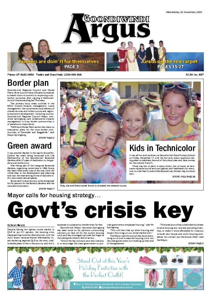 Goondiwindi Argus - 22nd November 2023 | Goondiwindi Argus