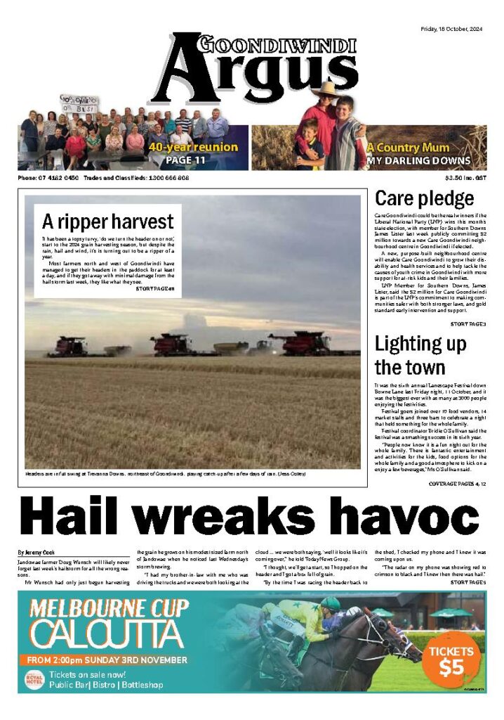 Goondiwindi Argus - 18th October 2024 | Goondiwindi Argus