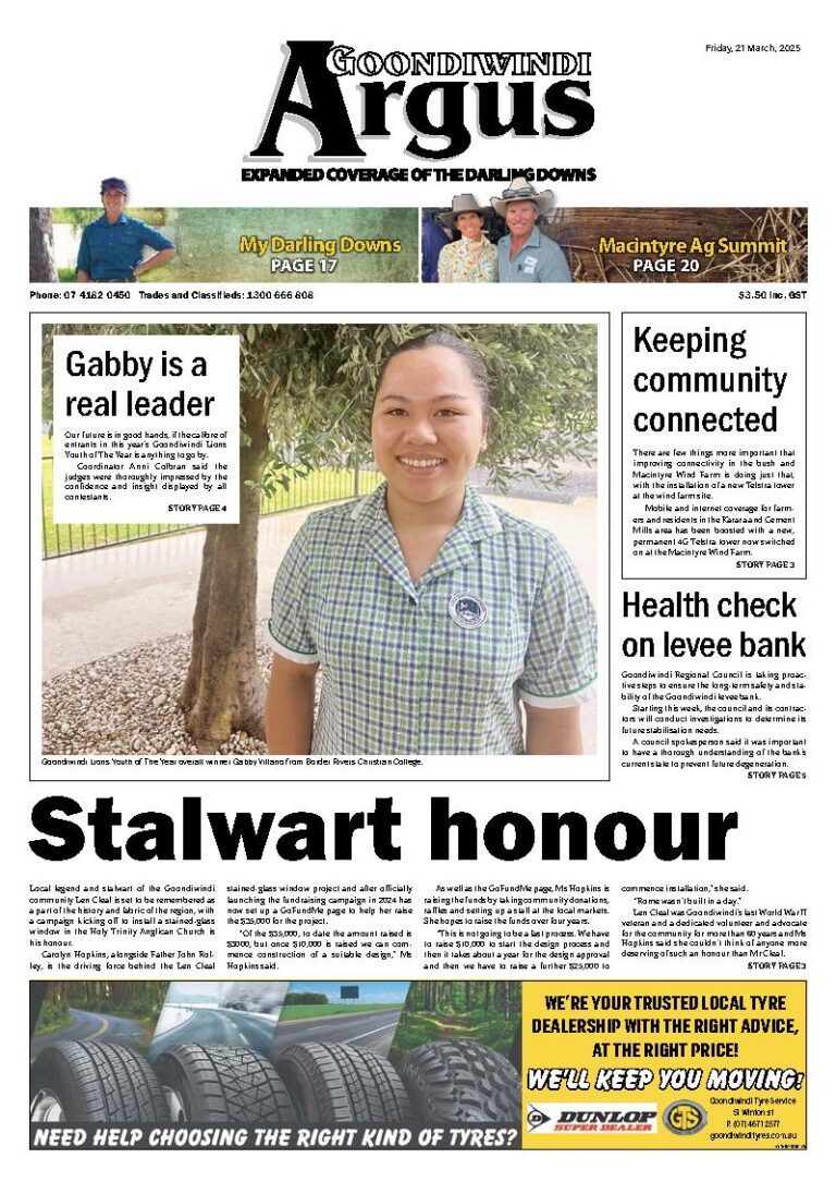 Goondiwindi Argus - 21st March 2025 | Goondiwindi Argus