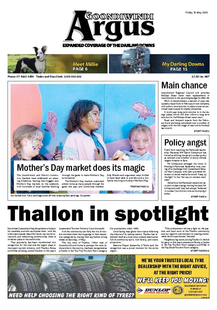 Goondiwindi Argus - 16th May 2025 | Goondiwindi Argus