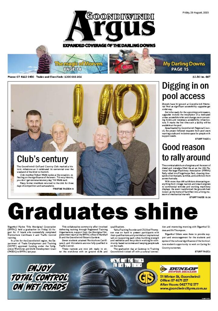 Goondiwindi Argus - 29th August 2025 | Goondiwindi Argus